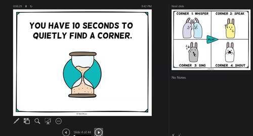 Music Four Corners - 4 Voices Interactive Game - with Shout & Call versions