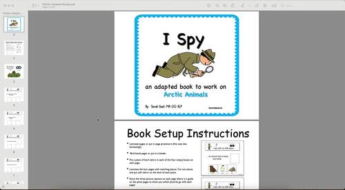 Winter Adapted Book Series by The Autism Helper | TPT