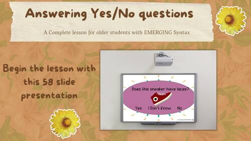 Answering YES and NO questions BOOM and SLIDES DUO LESSON by ...