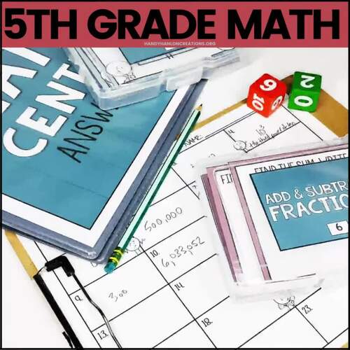 5th Grade Go Math Review Chapters 1 through 11 Bundle by Handy Hanlon ...