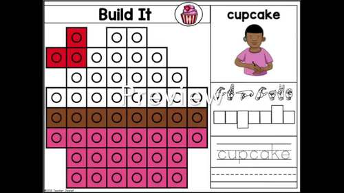 ASL Nouns Building Sign Vocabulary - Cubes by Teacher Jeanell | TPT