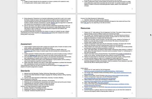 Modern Art Lesson Plan + Slides Grades 9-12 by Teach Art History