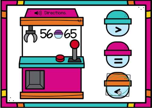 Comparing Two-Digit Numbers Boom Cards Distance Learning by Jennifer Bates