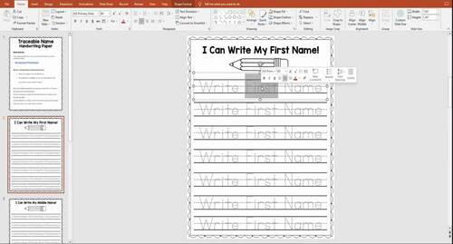 Editable Name Writing Practice Paper: Trace First and Last Name ...