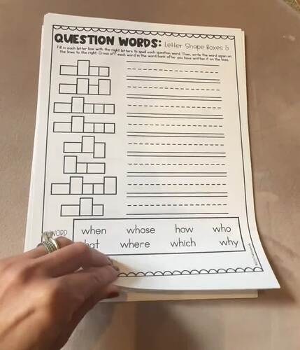 Question Words Activity Bundle | what where why when who what whose how