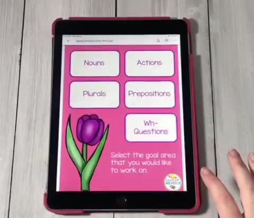 NO PRINT Preschool Language Speech Therapy Kit: Spring by Speech Universe