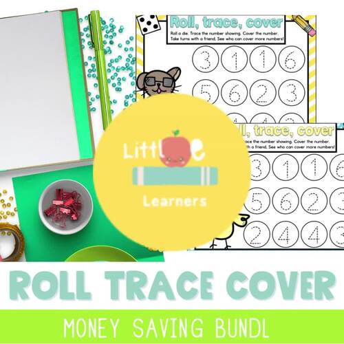 Roll and cover dice game Bundle. by Valeria craig little learners