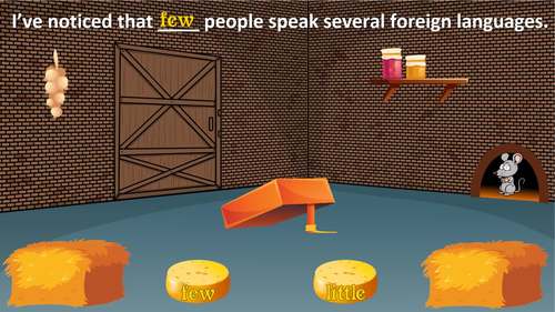 Quantifiers Few or little Choice powerpoint game | TPT