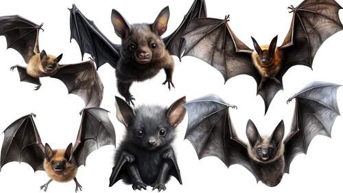 Watercolor Bat Clipart Set of 20 Files by ArtisticTimberStudio | TPT