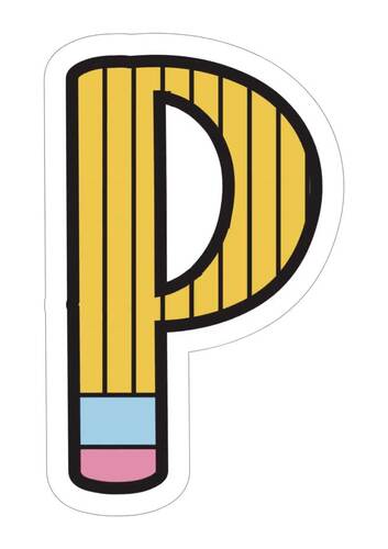 Alphabet Letters Pencil Theme | Classroom Wall Decor Uppercase & Lowercase