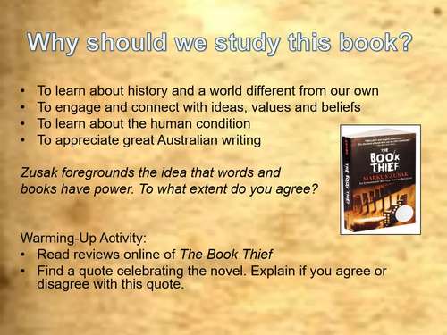The Book Thief Analysis Powerpoint by Zac's Teaching Resources | TPT