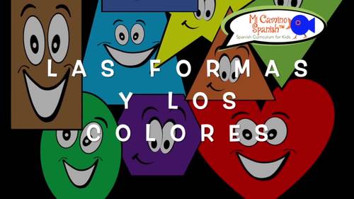 Learn Colors & Shapes in Spanish! (Teaching Video!) DISTANCE LEARNING