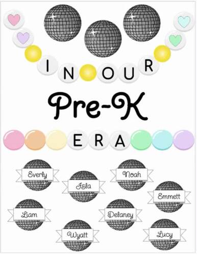 In Our Learning Era Bulletin Board | Friendship Bracelet Beads Door Decor