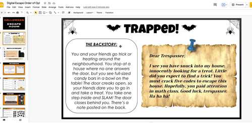 Fun Order of Operations Halloween Math Escape Room | Digital | Self ...