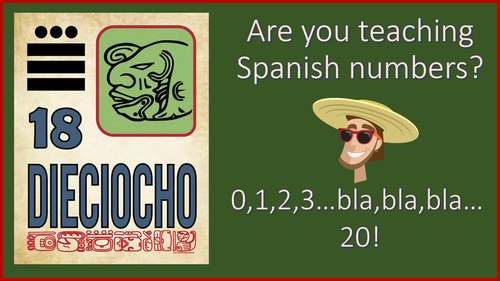 Mayan and Spanish Number Posters | Spanish Decor with Maya culture and ...