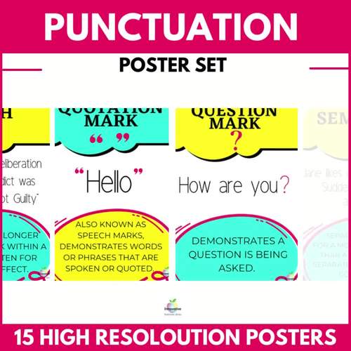 Punctuation Posters | Classroom Displays | Grammar | Charts ...