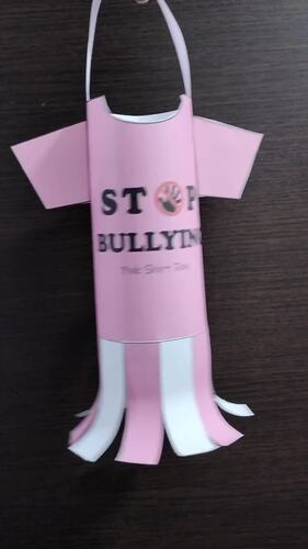 Pink Shirt Day Windsock Craft Coloring Activities T-Shirt Decor - STOP ...