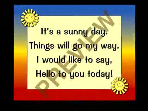 It's A Sunny Day! Song, Rhythm Chant, Body Percussion, Orff, Class ...