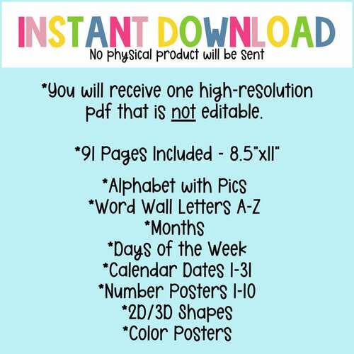 Classroom Decor Bundle | Bulletin Board | Pastel Print Classroom Theme