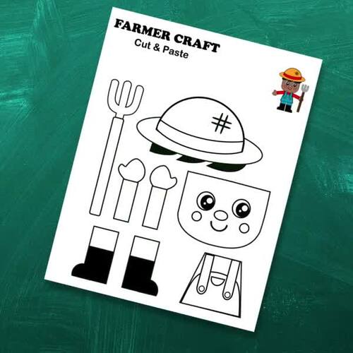 Community Helpers: Farmer Paper Craft | Fall Harvest & Spring Planting
