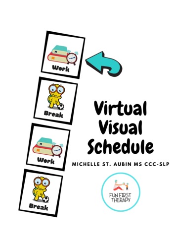 Virtual or In-Person Visual Schedule Video & PDF Version by Fun First ...