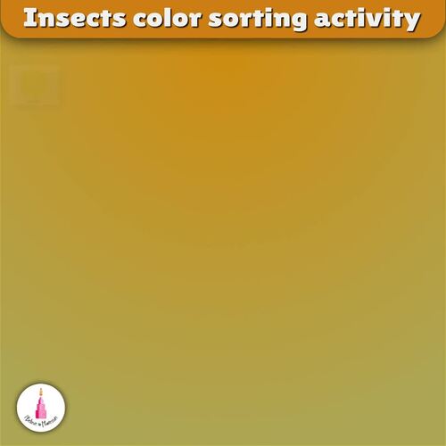 Insect Color Sorting Montessori Activity by I Believe in Montessori