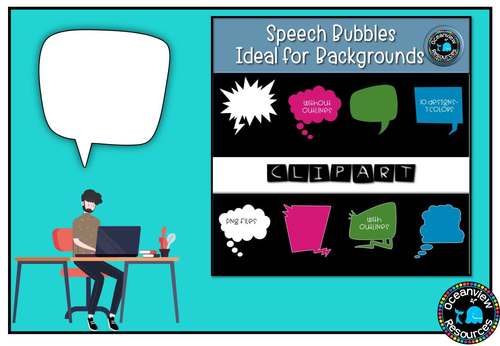 SPEECH BUBBLES CLIPART by Oceanview Resources | Teachers Pay Teachers
