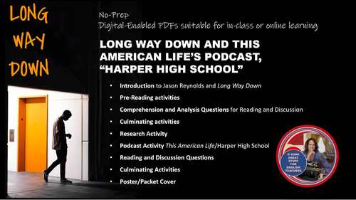 Long Way Down Complete Teaching Unit with Podcast Activity and Creative ...