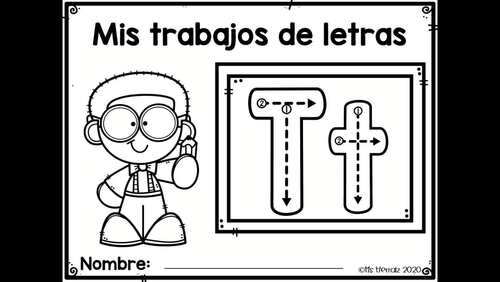 Hojas De Trabajo Para La Letra T