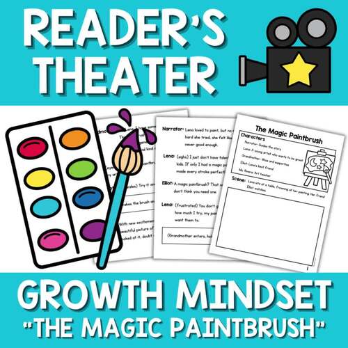 Growth Mindset Readers Theater Fun Activity Skit | The Magic Paintbrush ...