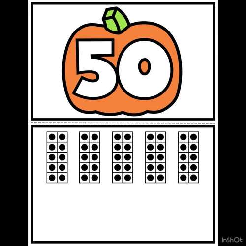 Count by 10s Matching Cards | 1st Grade Halloween Themed Math Center ...