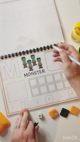 Write and Play: Halloween * Shapes and Numbers * Play Doh Mats | TpT