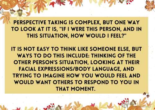 Perspective Taking-Thanksgiving Themed Pragmatic Language for Older ...