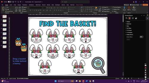 Easter Digital Hide & Seek Games BUNDLE | Math Literacy Emotions