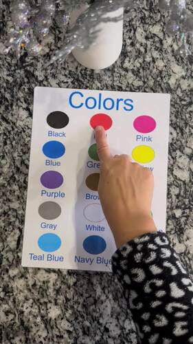 colors Poster! Learn your Toddlers, Autism, wall art classroom decor