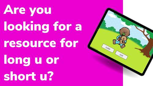 Long u or Short u? CVCe and CVC Words Boom Cards by Fiddleheads | TPT