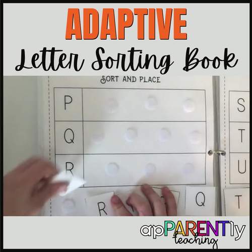 Letter Discrimination Adaptive Book by apPARENTly teaching | TPT Letter Discrimination Adaptive Book by apPARENTly teaching | TPT
