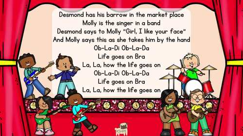 Music: Ob La Di Ob La Da, Vocal Music Education, Choir Song | TPT