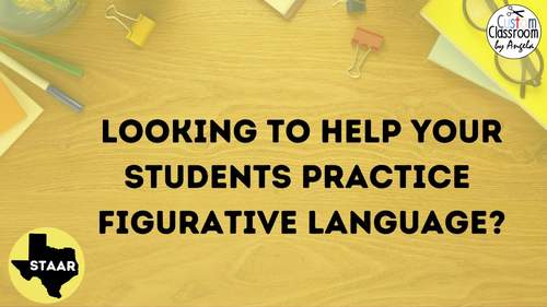 Figurative Language Warm Up STAAR Daily Reading | 1 Week Differentiated