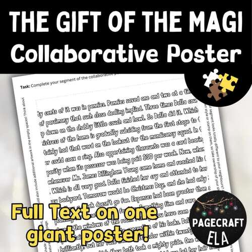 Full Text of O Henry's The Gift of the Magi Collaborative Poster with 9 ...