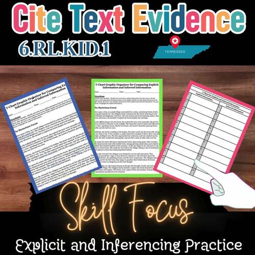 Exploring Explicit and Implicit Inferences : Tennessee : Graphic Organizer