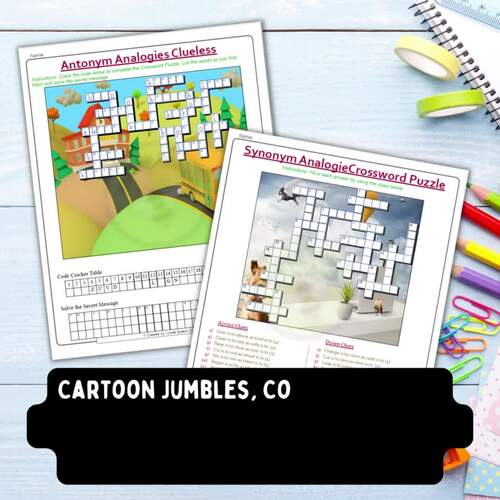 Synonyms and Antonyms Analogies Puzzles by Ivybee Speech | TPT