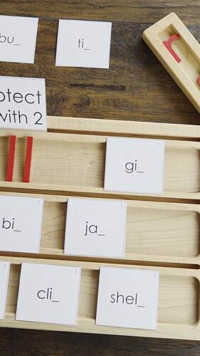 Modern Montessori Reading SOR FLOSZ Sorting Activity by Montessorikiwi