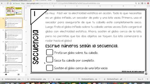 Sequence in Spanish - Secuencia - Readings in Spanish - Lecturas ...