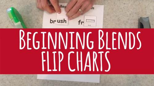 Flip Charts for Beginning Blends by Word Family Readers | TPT