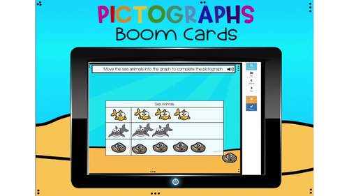 Graphing with Pictographs - Boom Cards by Wanderlust Designer | TPT