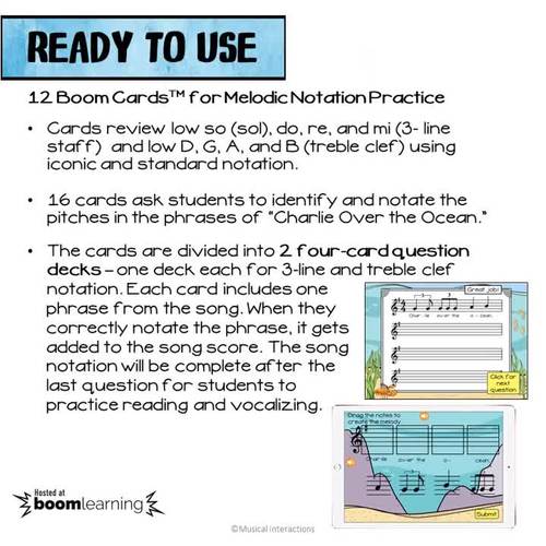 Build-a-Song Melodic Edition "Charlie Over the Ocean" Boom Cards