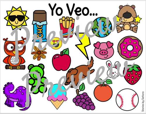 Spanish Color Activity–I Spy Game by Stories by Senora | TPT