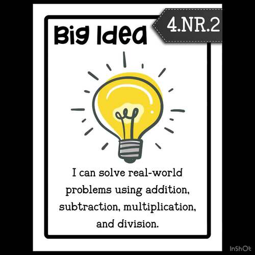 Grade 4 Georgia Math Standards 2023–2024 | I Can Posters + Teacher ...