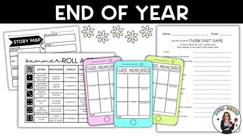 End of Year - Summer Themed ELA Activities Bundle by AVID Nerds | TPT